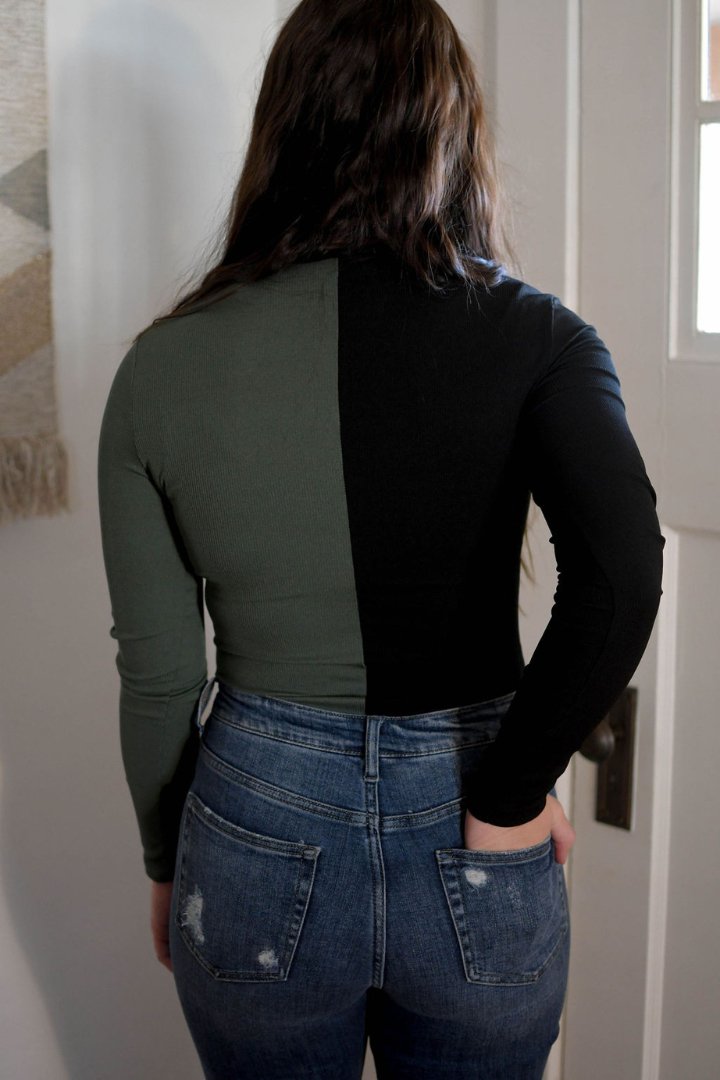 Fiona Color Block Bodysuit | Stevie + Alice