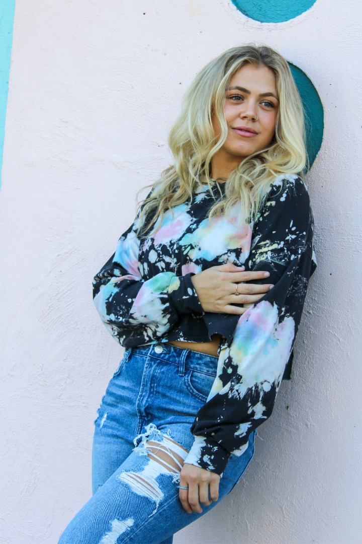 Mya Cropped Hoodie | Stevie + Alice