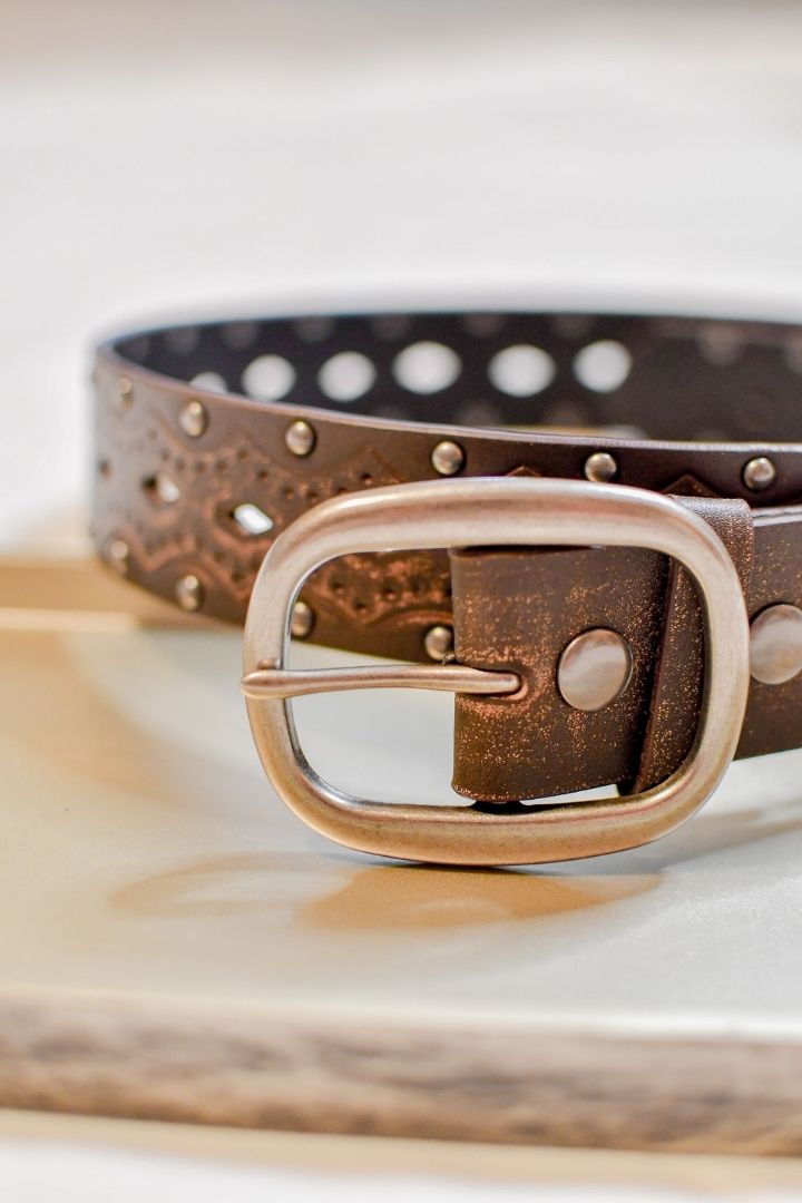 Raven Leather Belt | Stevie + Alice