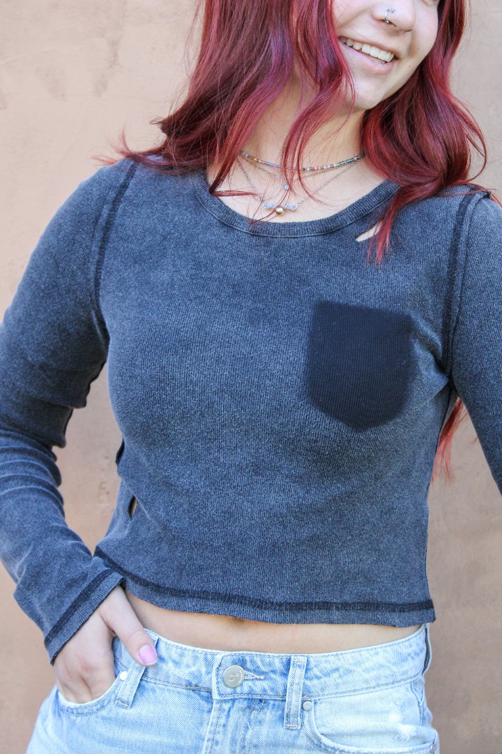 Tatum Distressed Top | Stevie + Alice